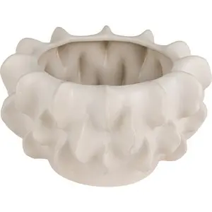 STORIED HOME Sculptural Planter - White