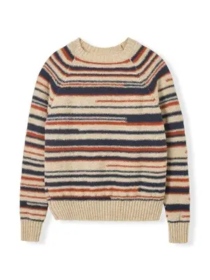CELTIC & CO. Donegal Broken Stripe Sweater