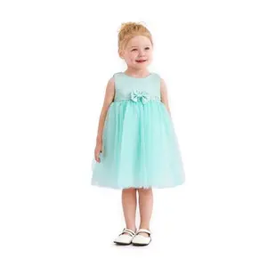 TULLEEN Lace Petal Gown - Blue/green