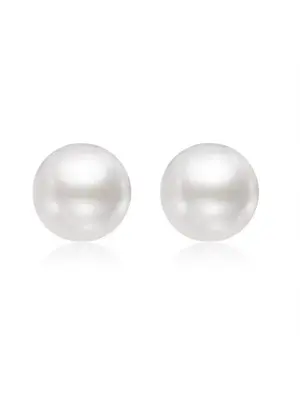 MISS CIRCLE NEW YORK Freshwater Pearl Gold Vermeil Stud Earrings
