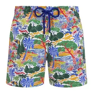 Vilebrequin Swim Shorts Seaside Life - White