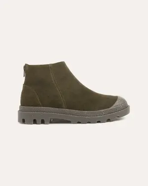 CELTIC & CO. Toe Cap Ankle Boot - Khaki