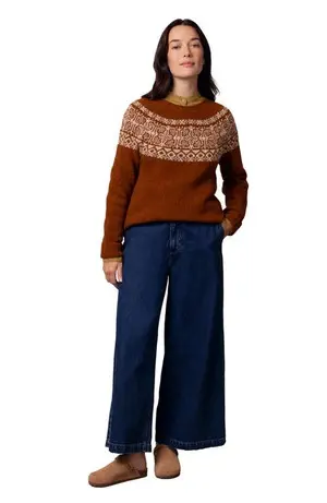 CELTIC & CO. Donegal Fair Isle Yoke Sweater