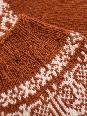 CELTIC & CO. Donegal Fair Isle Yoke Sweater