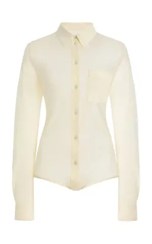 Calvin Klein Zinnia Wool Shirt - Ivory