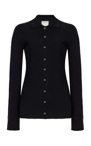 Calvin Klein Christine Cotton-cashmere Shirt - Black