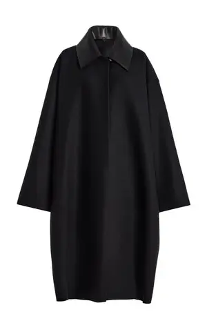 Calvin Klein Oksana Oversized Wool-cashmere Coat - Black