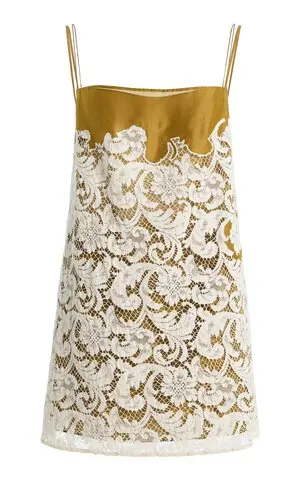 Khaite Neema Lace Top - Bronze