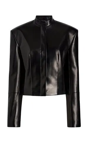 Khaite Yoko Plonge Leather Jacket