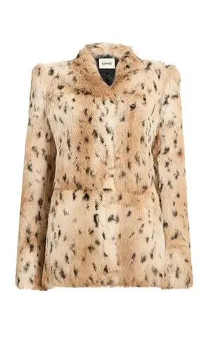 Khaite Saraphina Rabbit-fur Jacket - Neutral