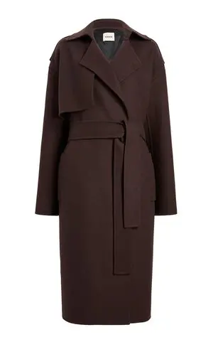 Khaite Manston Wool Coat - Brown