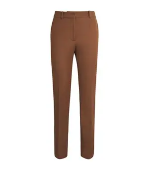 JOSEPH Gabardine Coleman Long Trousers - Brown