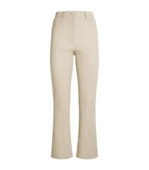 JOSEPH Leather Duke Trousers - Pink