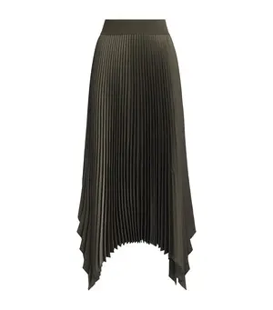 JOSEPH Crepe Plissé Ade Midi Skirt