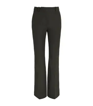 JOSEPH Stretch-gabardine Coleman Trousers - Green