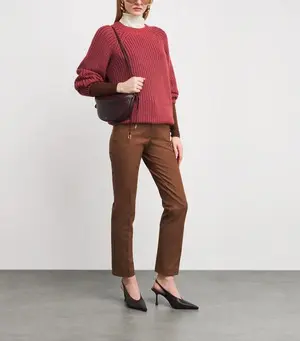 JOSEPH Wool-cashmere-silk Plamer Sweater