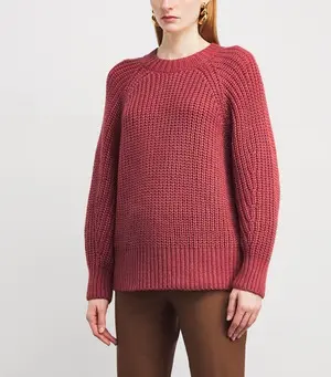 JOSEPH Wool-cashmere-silk Plamer Sweater
