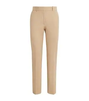 JOSEPH Gabardine Coleman Slim Trousers - Pink