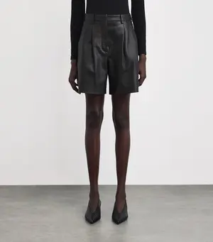 JOSEPH Suze Leather Shorts