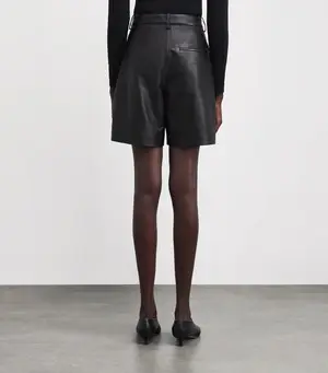 JOSEPH Suze Leather Shorts