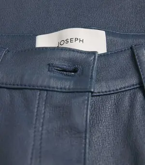 JOSEPH Leather Stretch Duke Trousers