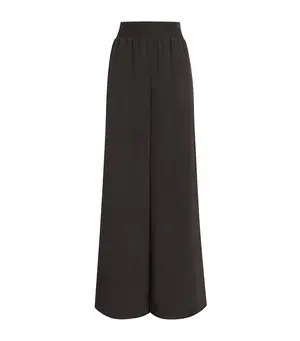 JOSEPH Nour Wide-leg Trousers - Brown