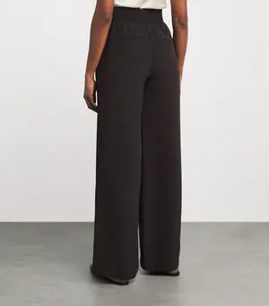 JOSEPH Nour Wide-leg Trousers - Brown