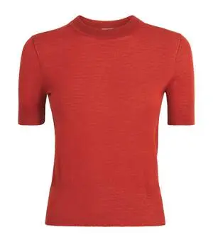 JOSEPH Cashmere Cashair T-shirt - Red