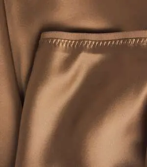 JOSEPH Silk Satin Isaak Maxi Skirt - Brown