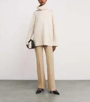 JOSEPH Stretch-gabardine Tafira Flared Trousers