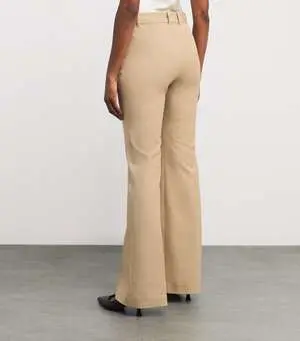 JOSEPH Stretch-gabardine Tafira Flared Trousers