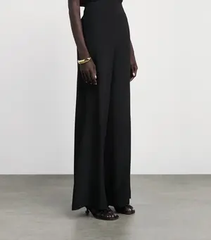 JOSEPH Crepe De Soie Silk Rihani Trousers - Black