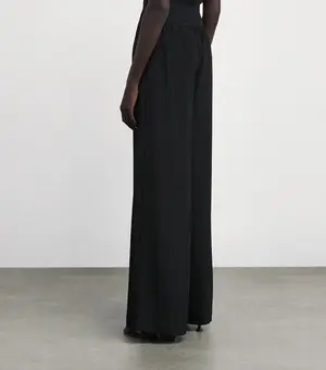 JOSEPH Crepe De Soie Silk Rihani Trousers - Black