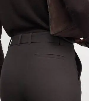JOSEPH Stretch-gabardine Tafira Flared Trousers - Brown