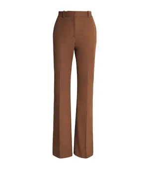 JOSEPH Gabardine Tafira Trousers - Brown