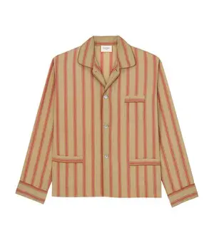 Saint Laurent Cupro Stripe Pyjama Top