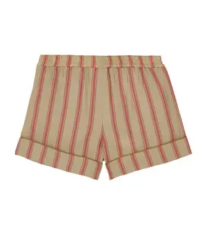 Saint Laurent Cupro Stripe Pyjama Shorts