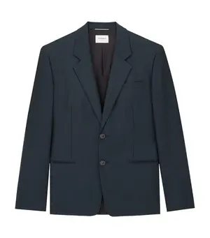 Saint Laurent Wool-mohair Single-breasted Blazer - Green