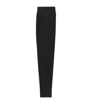 Saint Laurent Cotton Pleated Trousers