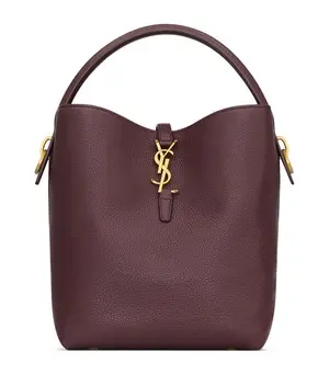 Saint Laurent Le 37 Bucket Bag - Burgundy