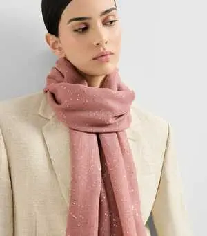Brunello Cucinelli Cashmere-silk Sequin Scarf