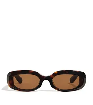 JOSEPH Oval Bahia Sunglasses - Brown