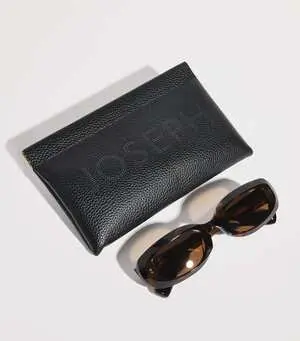 JOSEPH Oval Bahia Sunglasses - Brown