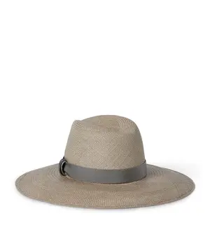 Brunello Cucinelli Straw Trilby Hat