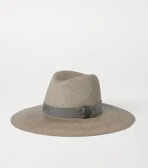 Brunello Cucinelli Straw Trilby Hat