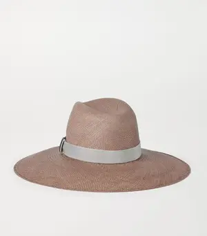 Brunello Cucinelli Straw Trilby Hat