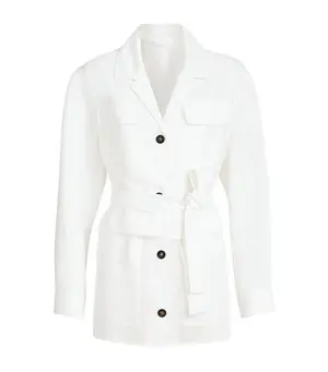 Brunello Cucinelli Twill Safari Blazer