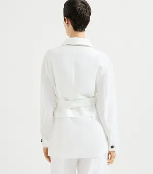 Brunello Cucinelli Twill Safari Blazer