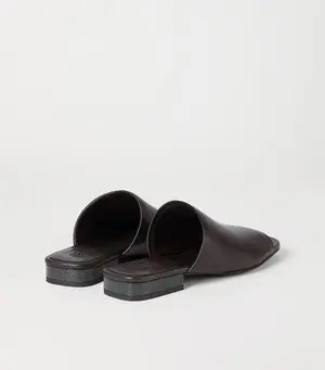 Brunello Cucinelli Leather Monili-trim Slippers