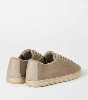 Brunello Cucinelli Reversed Calfskin Sneakers - Brown